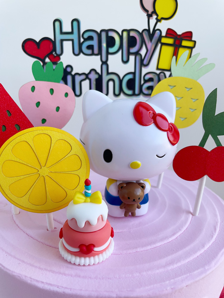 Cute Pink Sanrio Hello Kitty Birthday Cake Ideas